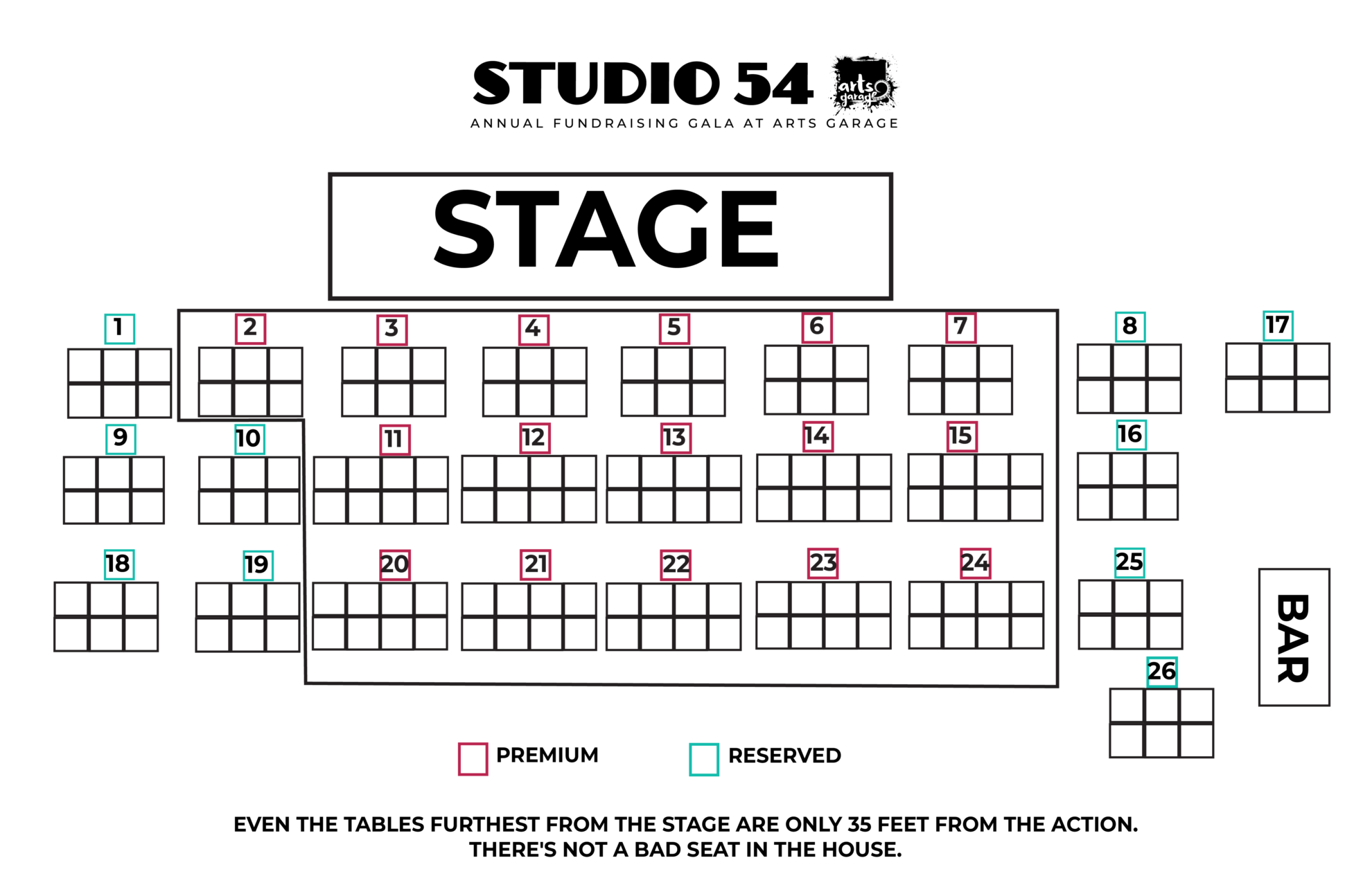 Studio 54 - Annual Fundraising Gala - Arts Garage
